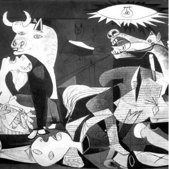 Pablo Picasso [1937] Guernica. Oil on canvas, 349 cm × 776 cm. | [ART ...